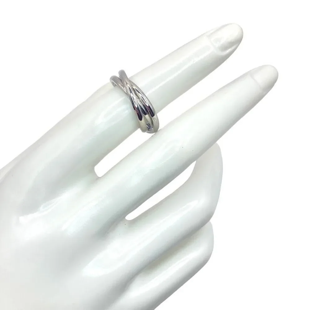 Jewelry | Silver Fidget Ring Interlocking Anti Anxiety Ring Size 5 ...